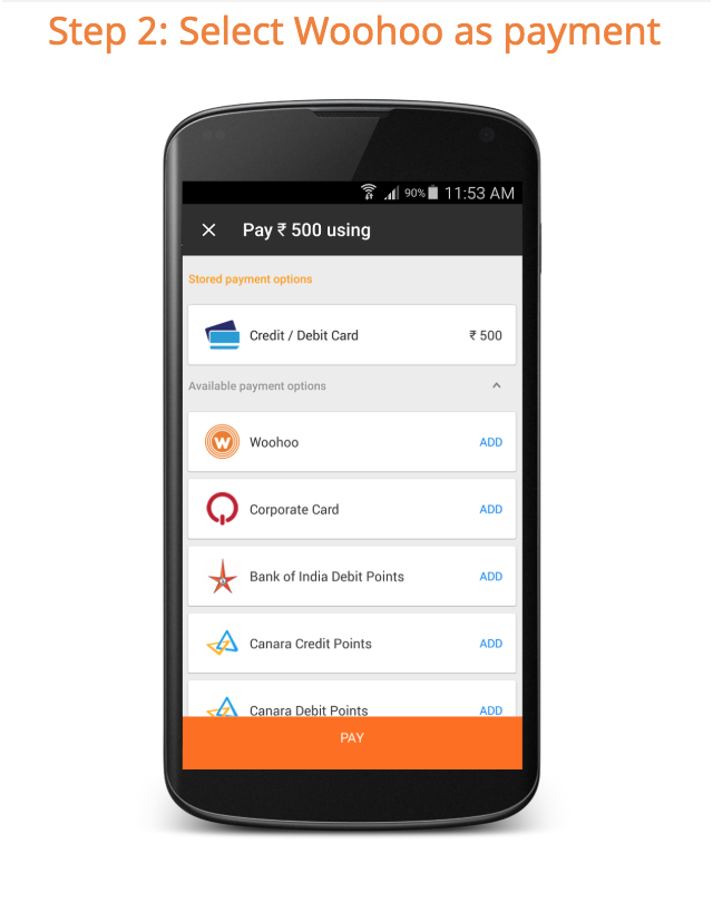 How To Use Woohoo Card on App